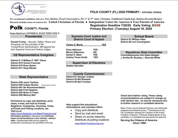 2020 Voter Guide – Sample Ballot – Election Recommendations - United ...